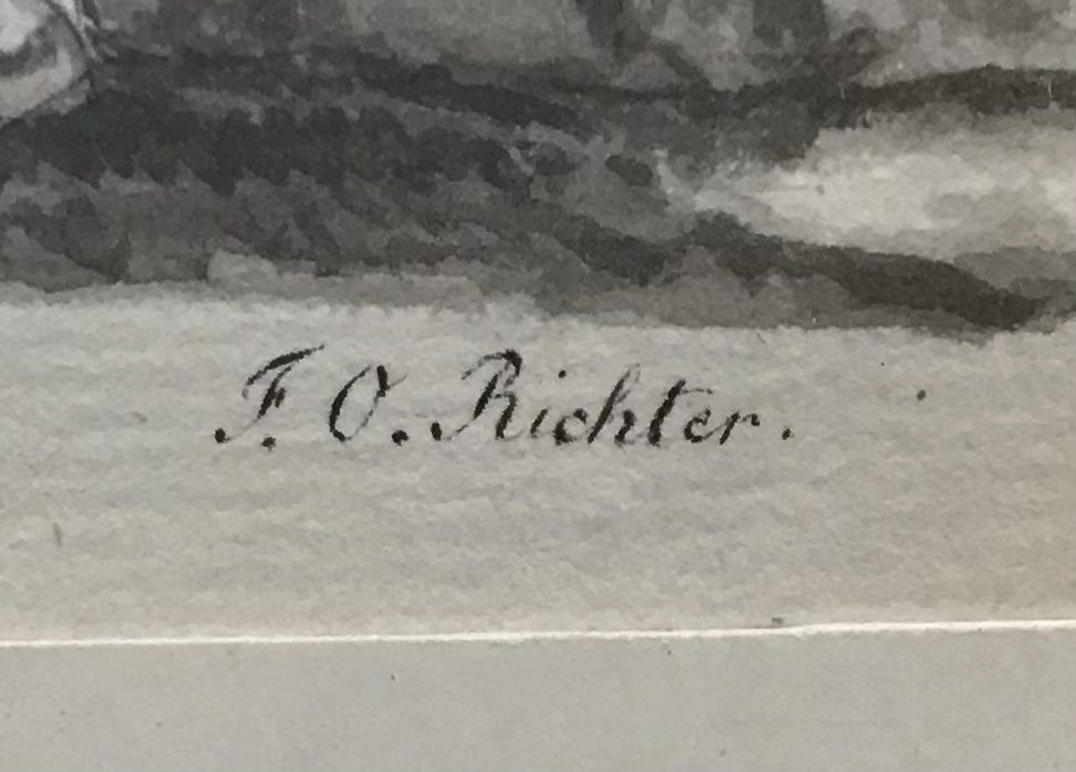 Antike Tuschzeichnung Signiert | Kaufen auf Ricardo