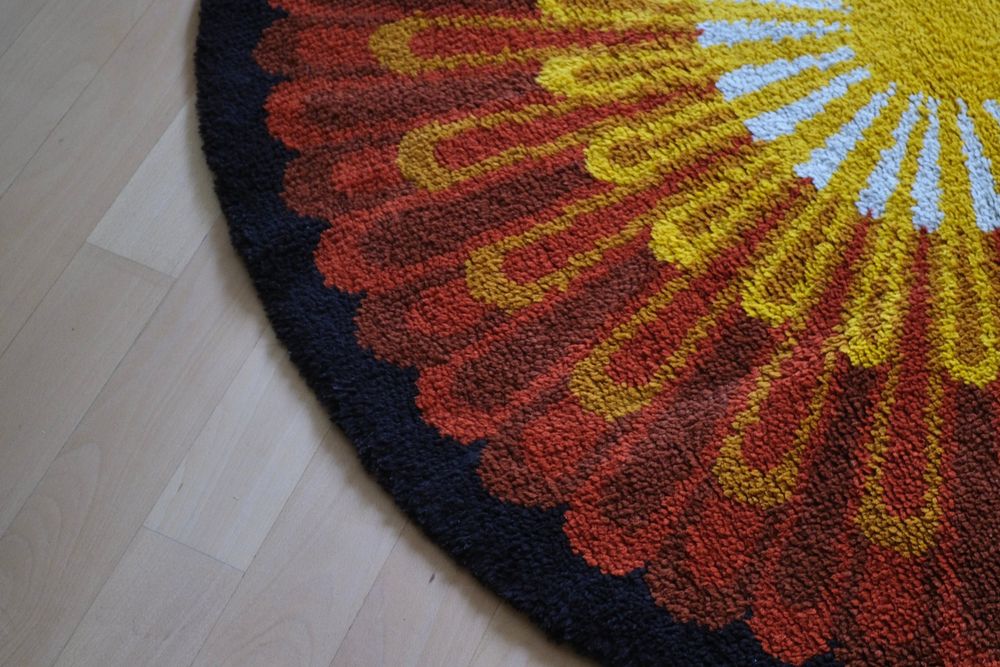 TEPPICH 1970 SUNBURST VINTAGE SPACE AGE (Gebraucht) in Zürich für CHF ...