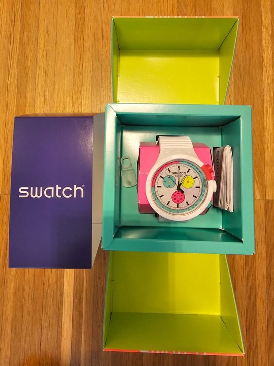SWATCH THE PURITY OF NEON. Neupreis 145.- mit Garantie. (Neu (gemäss ...