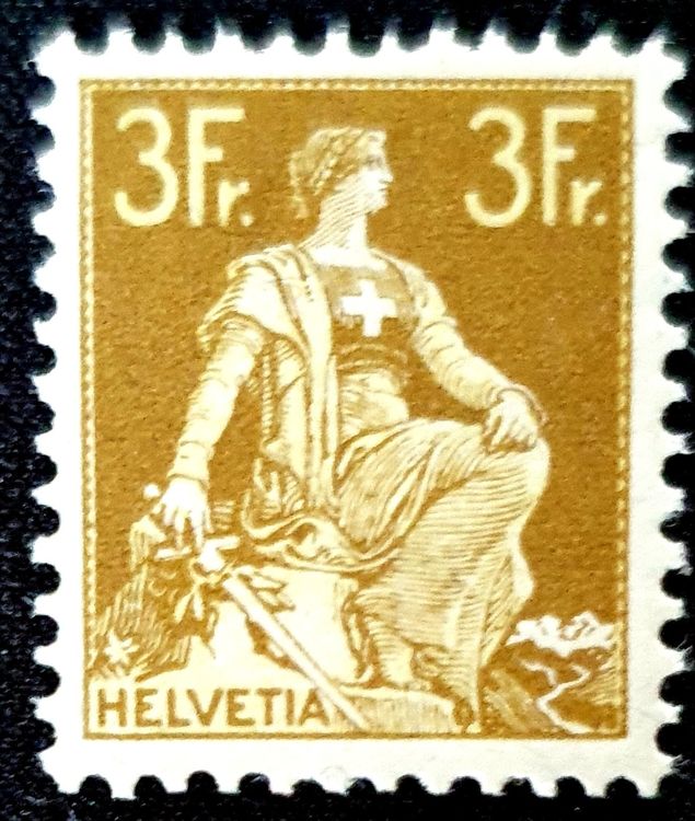 Perfekte SBK 116 **, Helvetia mit Schwert, Befund Marchand (Neu (gemäss Beschreibung)) in ...