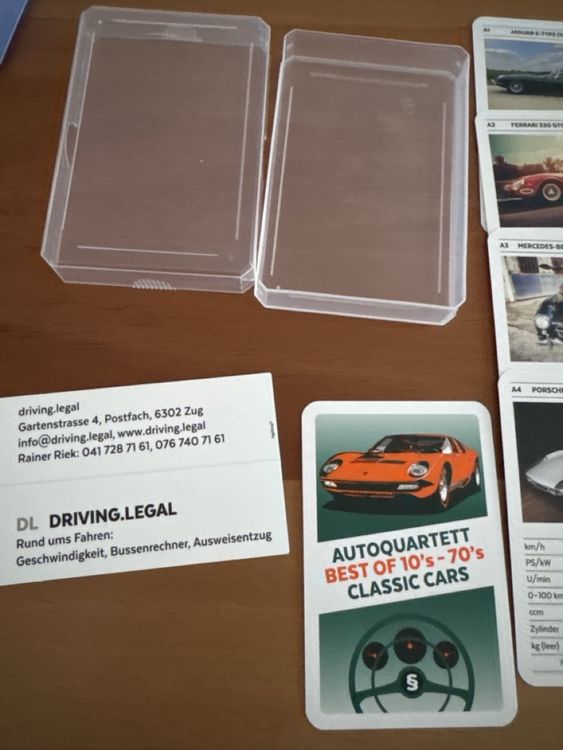 Autoquartett Quartett, Best of 10's-70‘s Classic Cars (Gebraucht) in ...