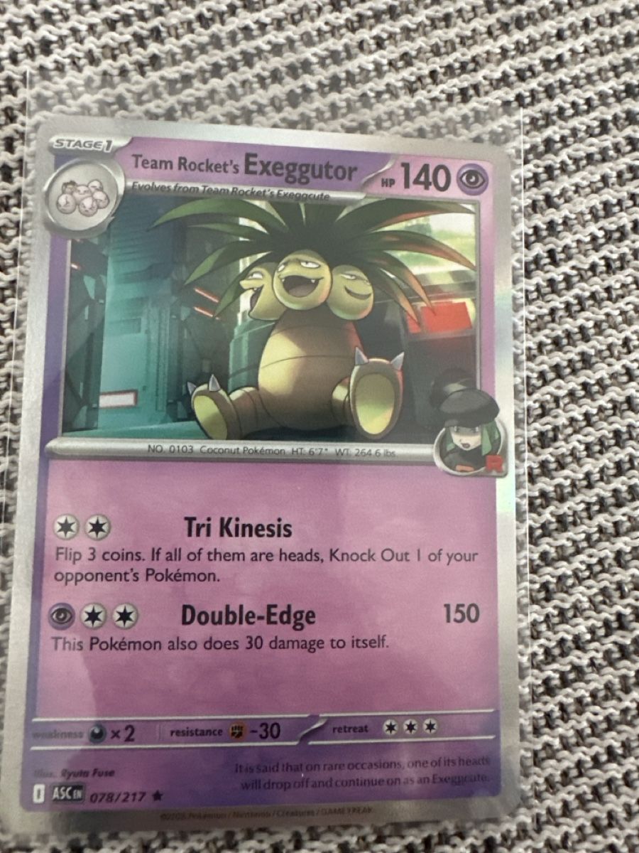 Tri Kinesis-Pokemon- 078- Team Rocket’s Exeggutor-EN (Neu (gemäss ...