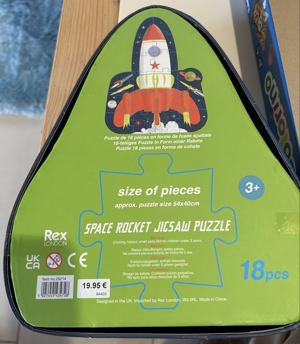 🚀 Space Rocket Jigsaw Puzzle, 18 Pieces, Fun Gift! 🚀 (Gebraucht) in ...