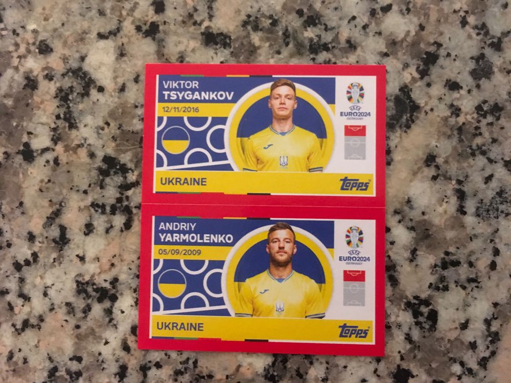 Euro 2024 Uefa Nr. UKR 12 - UKR 13 (Neu und originalverpackt) in Oberglatt ZH für CHF 0.3 – mit ...