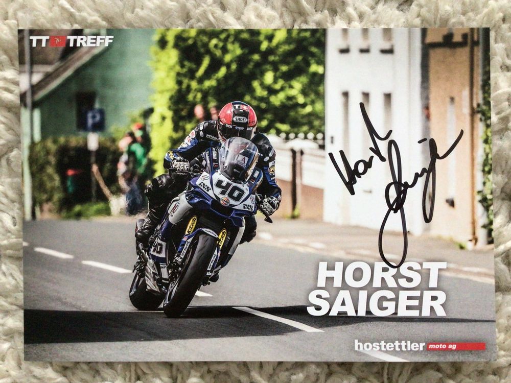 Horst Saiger Original Autogramm Moto Sport Isle of Man TT | Kaufen auf ...