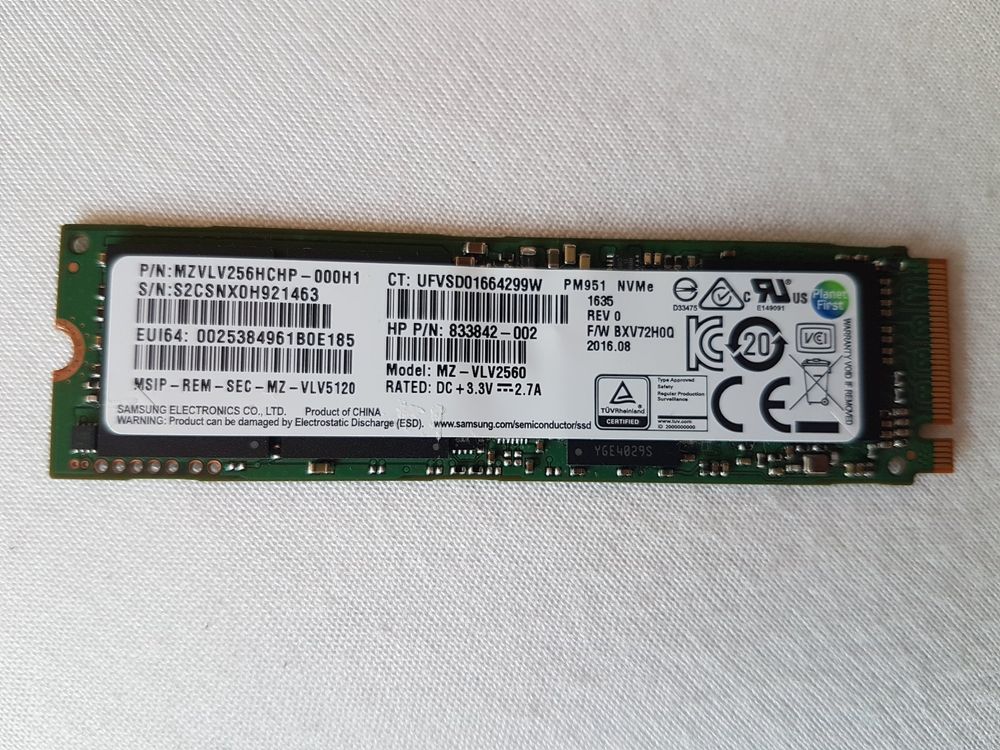 Samsung 256GB NVMe (Gebraucht) in Chur für CHF 12 – mit Lieferung auf ...
