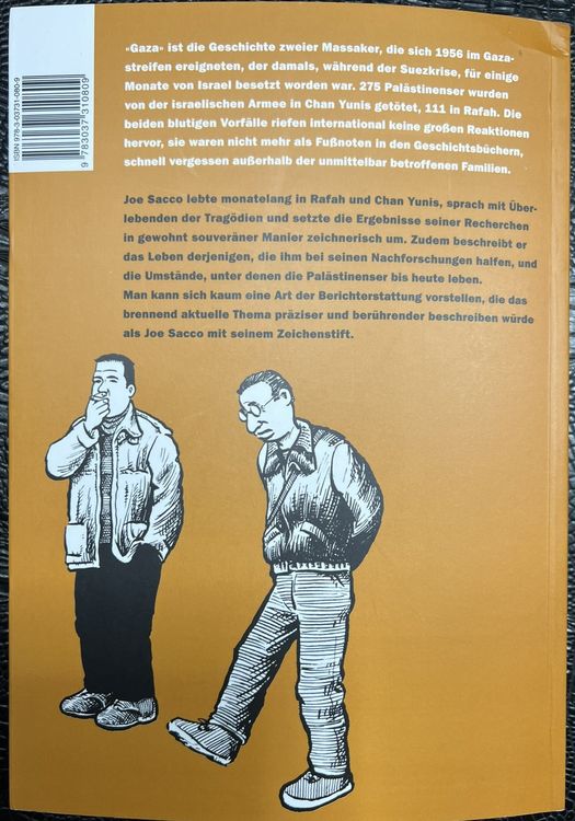 Comic - joe sacco - GAZA (Gebraucht) in Oberrieden für CHF 15 – mit ...