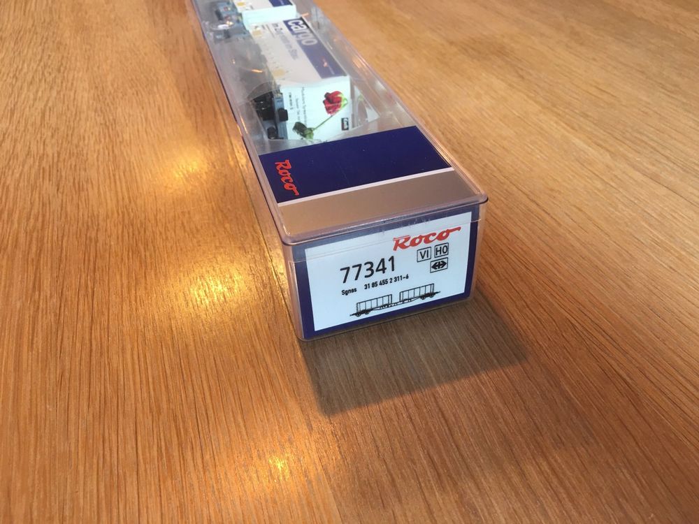 Roco 77341, Containertragwagen, SBB, VI, HO (Neu und originalverpackt ...