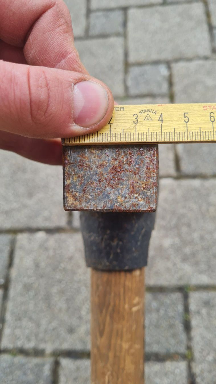 Schweizer Armee / Pickel / Spitzhacke / Keilhaue / 1 Meter (Gebraucht ...