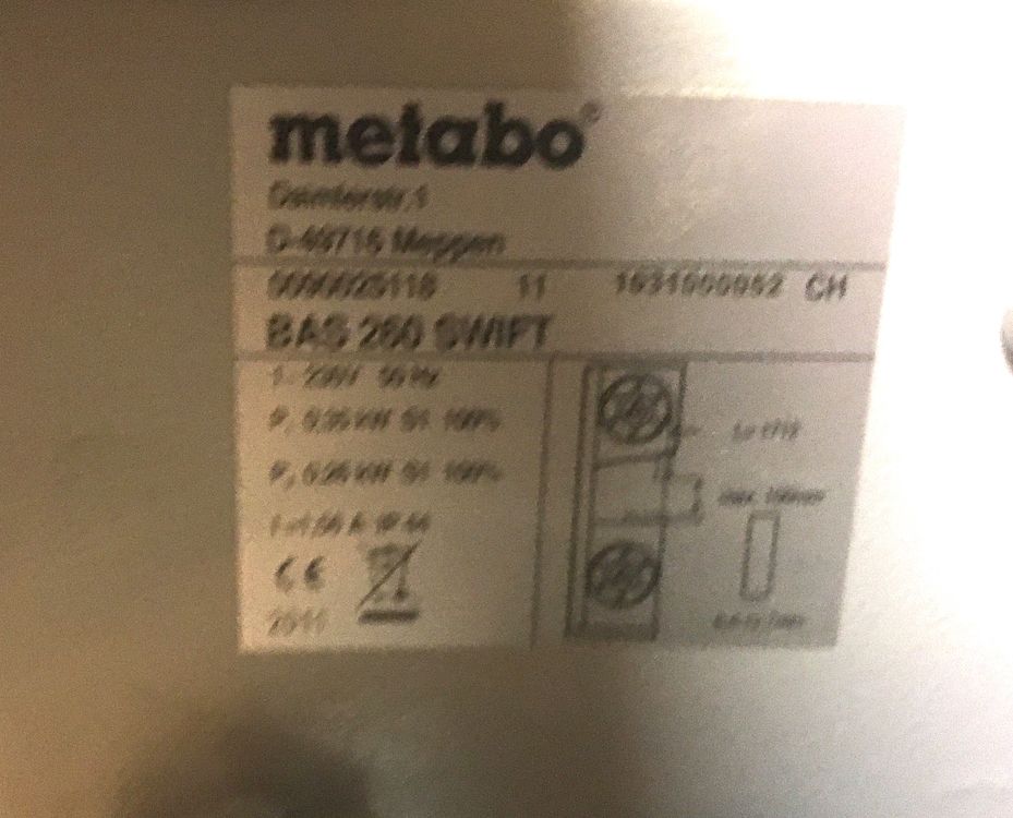 Metabo BAS 260 Swift | Kaufen auf Ricardo