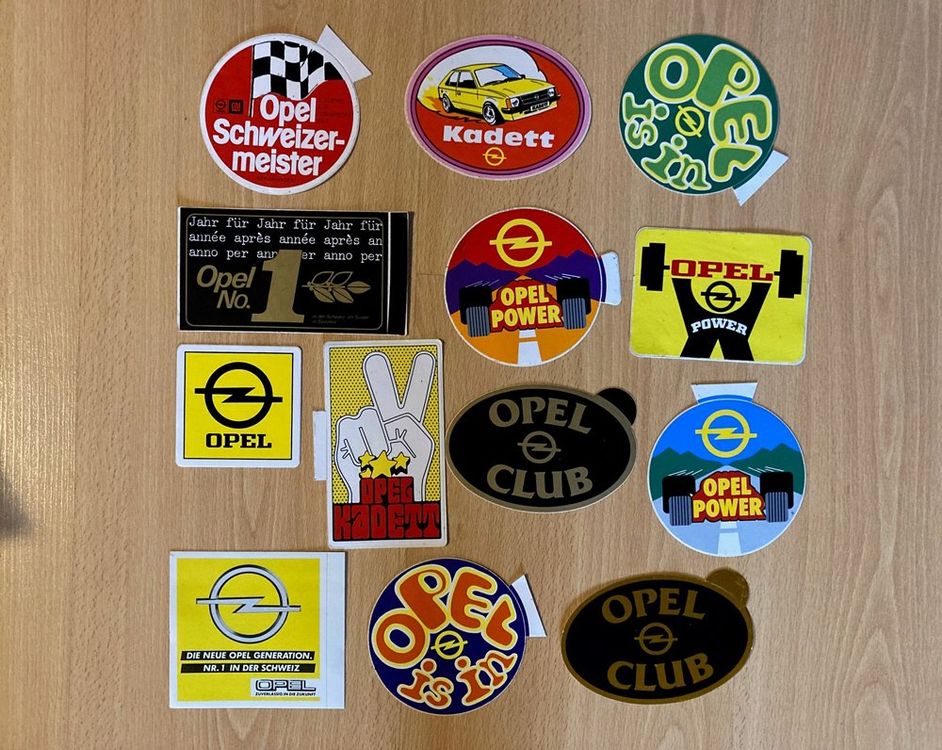 13 x DIVERSE ORIGINAL OPEL STICKER | Kaufen auf Ricardo