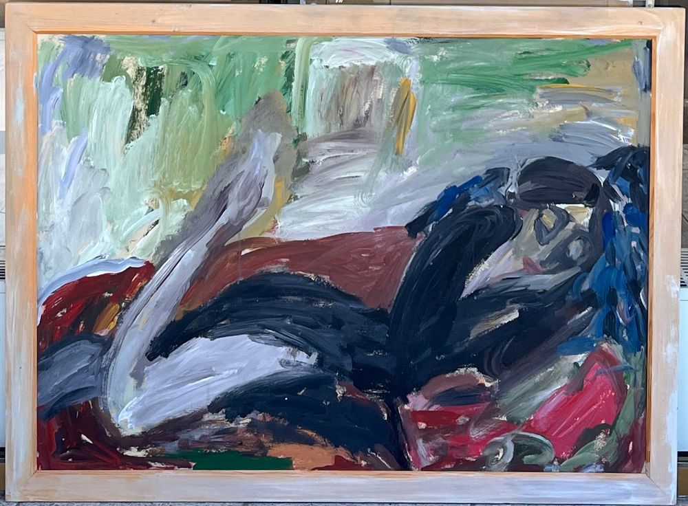 Eugen Bollin (1939)Grosse Gemälde,Liegender Dame | Kaufen auf Ricardo