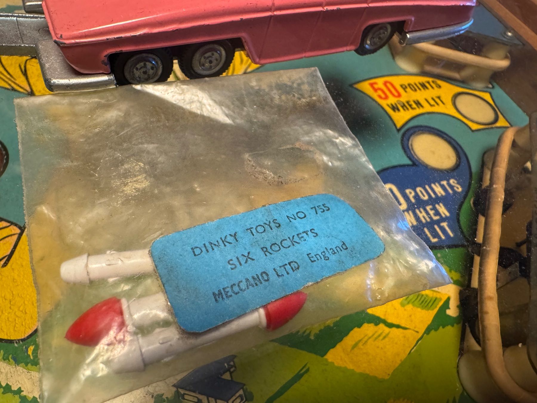 SELTENER ALTER DINKY TOYS LADY PENELOPE BLECHAUTO MIT RAKETE (Gebraucht ...