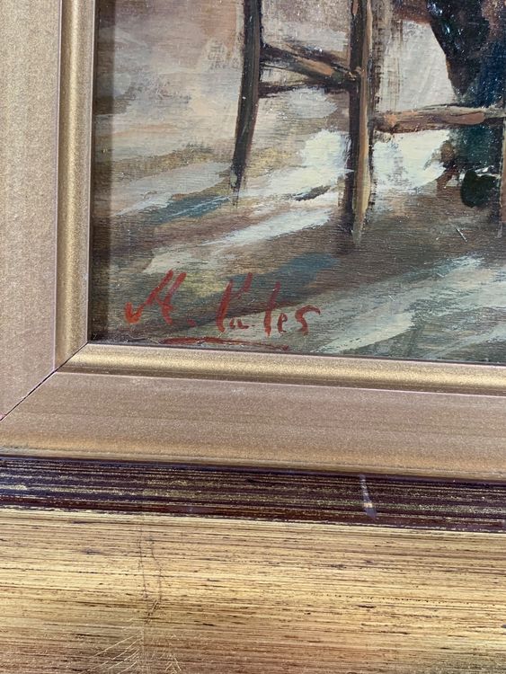 Künstler im Atelier Gemälde unleserlich Signiert (Gebraucht) in Root für CHF 105 – mit Lieferung ...