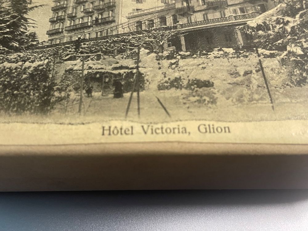 Hotel Victoria glion lithostein druckplatte Stempel (Neu und ...