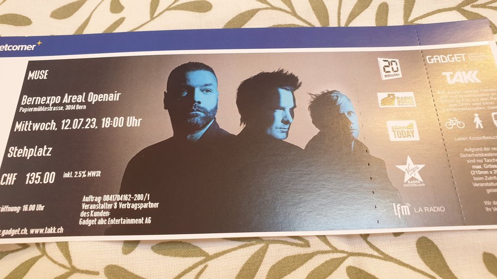 Muse Ticket | Kaufen auf Ricardo