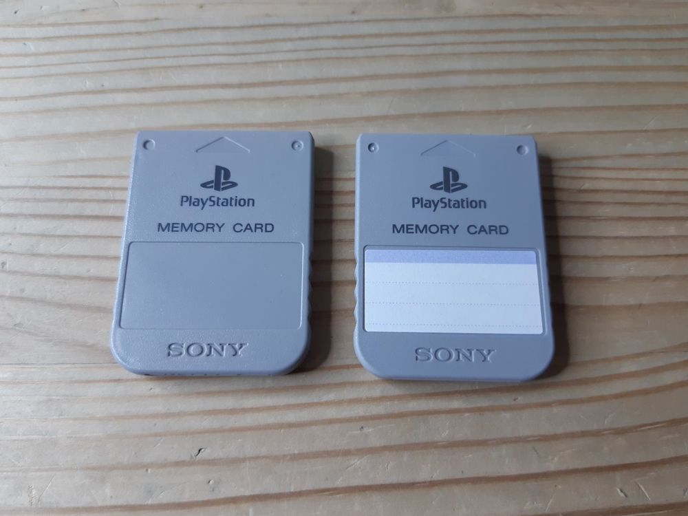 2 x Original Sony PS1 Memory Card Speicherkarte im Set | Kaufen auf Ricardo