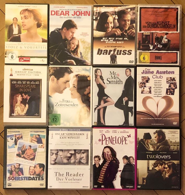 12 DVDs Romantik/Liebe (Gebraucht) in Zürich für CHF 13 – mit Lieferung ...