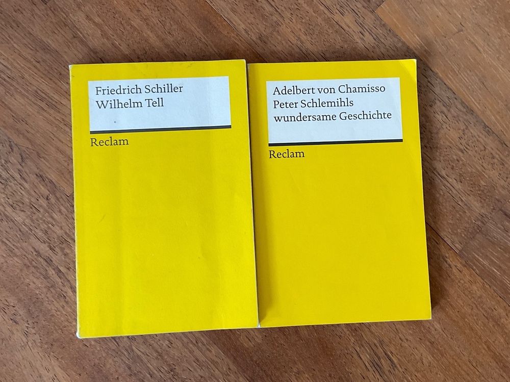 Reclam Bücher (Wilhelm Tell/Peter Schlemihls wundersame G.) | Kaufen auf Ricardo