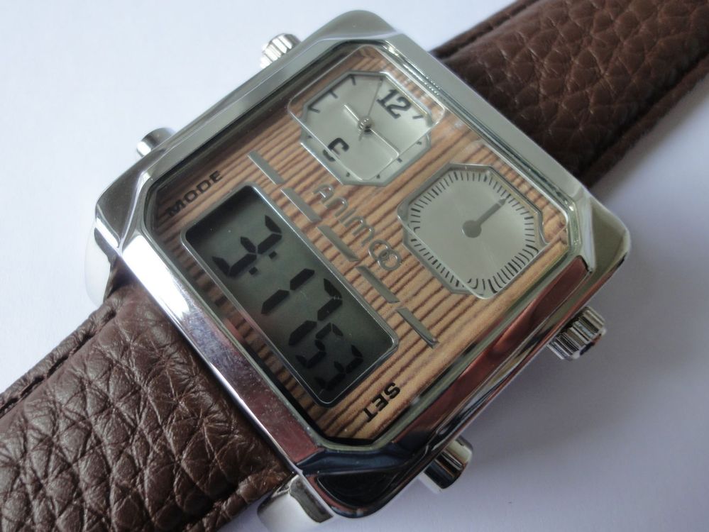 Herrenuhr TWO TIMER zwei Zeitzonen NEU | Kaufen auf Ricardo