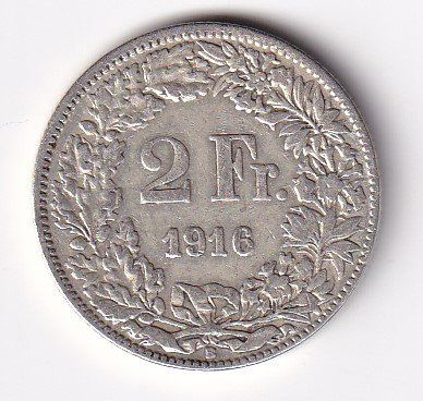 Schweiz 2 Franken 1916 rar | Kaufen auf Ricardo