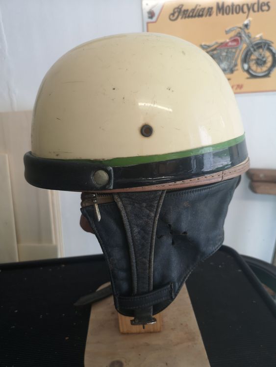 Rarität, alter HAELSON Halbschalenhelm, Motorradhelm retro (Gebraucht ...