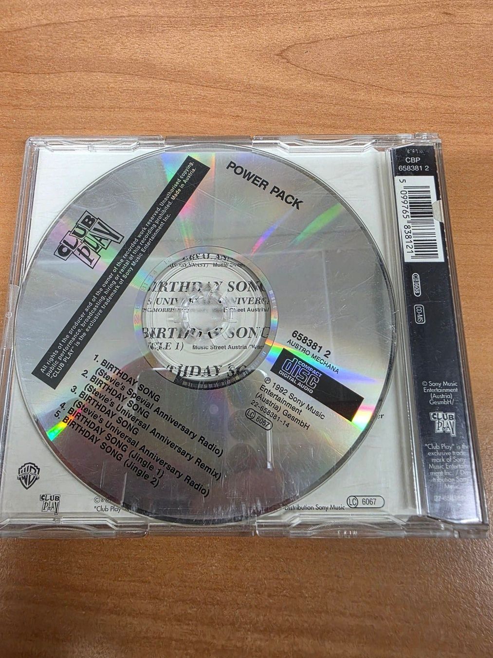 CD Single - Power Pack – Birthday Song (Euro House, 1992) (Gebraucht ...