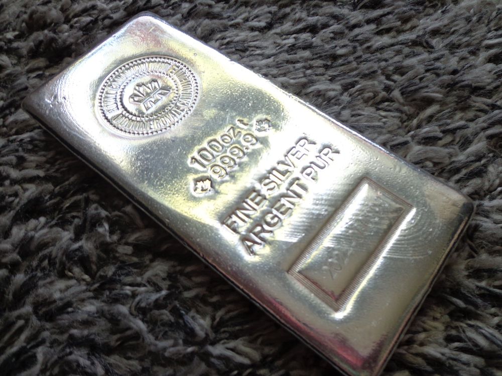 EXCEPTIONNEL Lingot 100 oz Fine Silver 999,9 Royal Canadian (Neuf (Voir ...
