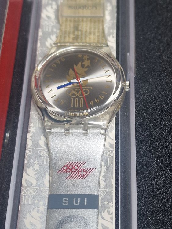 🇨🇭 Swatch Atlanta 1996 Olympic Team SUI GZ150 (Neu und originalverpackt ...