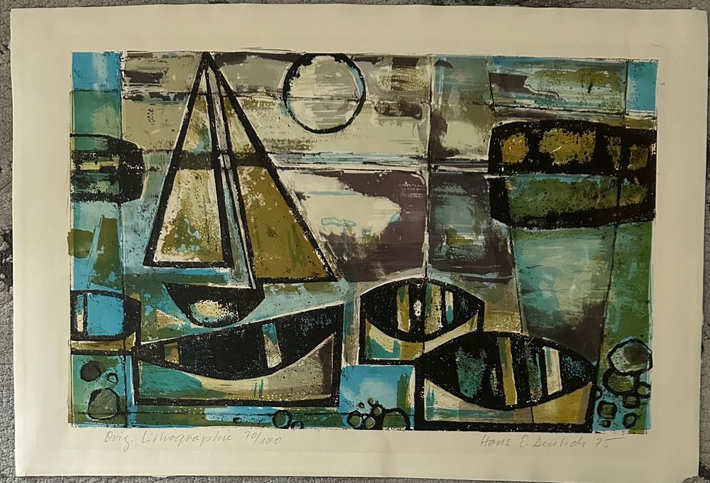 Hans Emil Deutsch (1927-2014) Litho Handsig (Gebraucht) in Root für CHF 25 – mit Lieferung auf ...