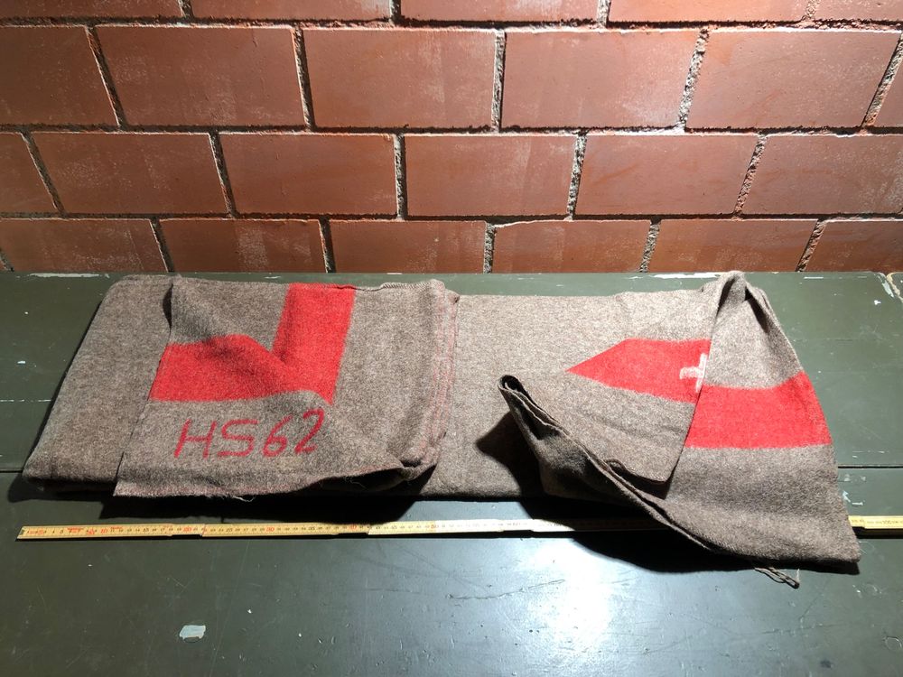 Schweizer Armee Wolldecke Militärwolldecke Antik Kult (Gebraucht) in ...