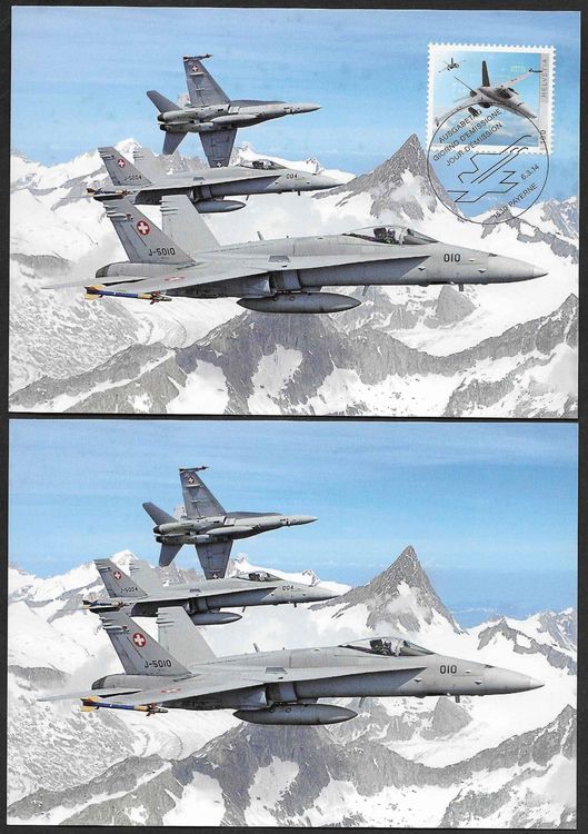2014: 100 Jahre Scweizer Luftwaffe 2 + 2 Maxi-PK | Kaufen auf Ricardo