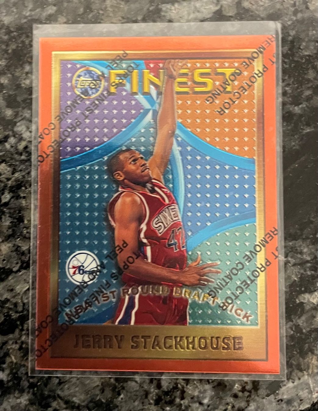 NBA Jerry Stackhouse Topps Finest Rookie Card (Neu (gemäss Beschreibung ...
