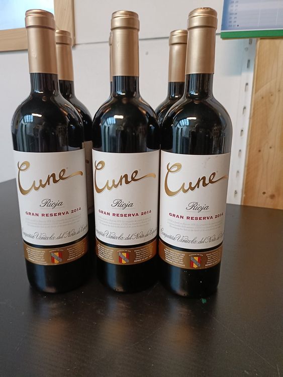6 Flaschen CUNE RIOJA GRAN RESERVA 2014. (Gebraucht) in Däniken SO für ...