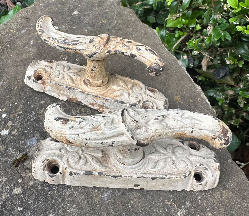 🟢 Poignées de porte anciennes Shabby chic Antike Türgriffe (D'occasion ...