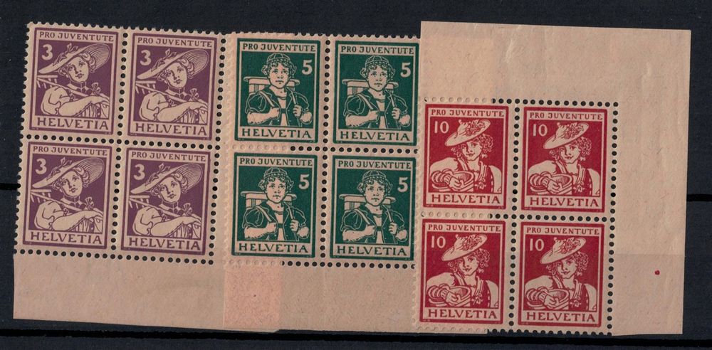 PJ Serie 1916 im 4er-Block 4-6 VB ** | Kaufen auf Ricardo