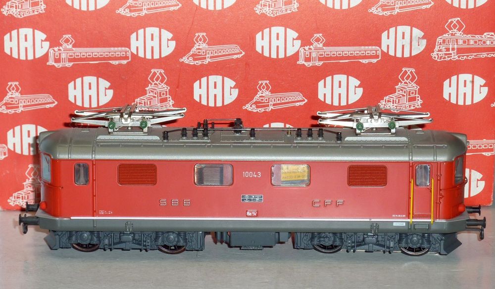 Hag 222 Re 4/4 I SBB 10043 rot H0 WS/AC Analog TOP Zustand | Kaufen auf Ricardo