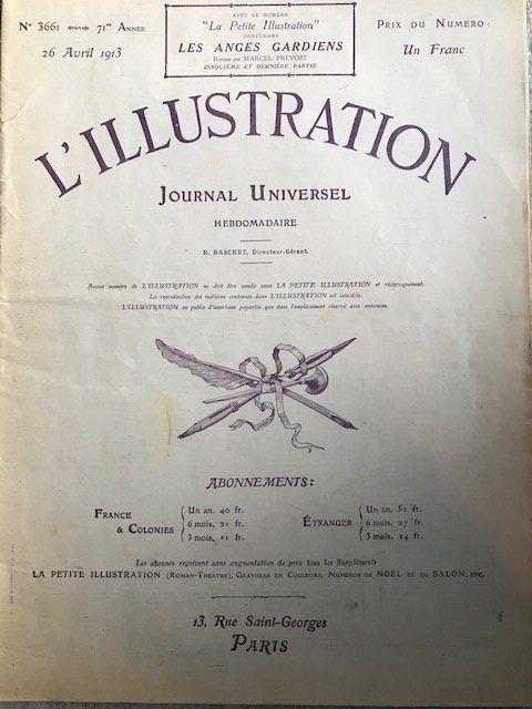 Franz. Illustrierte von 1913 (vor1. Weltkrieg), Format DINA3 (Gebraucht ...