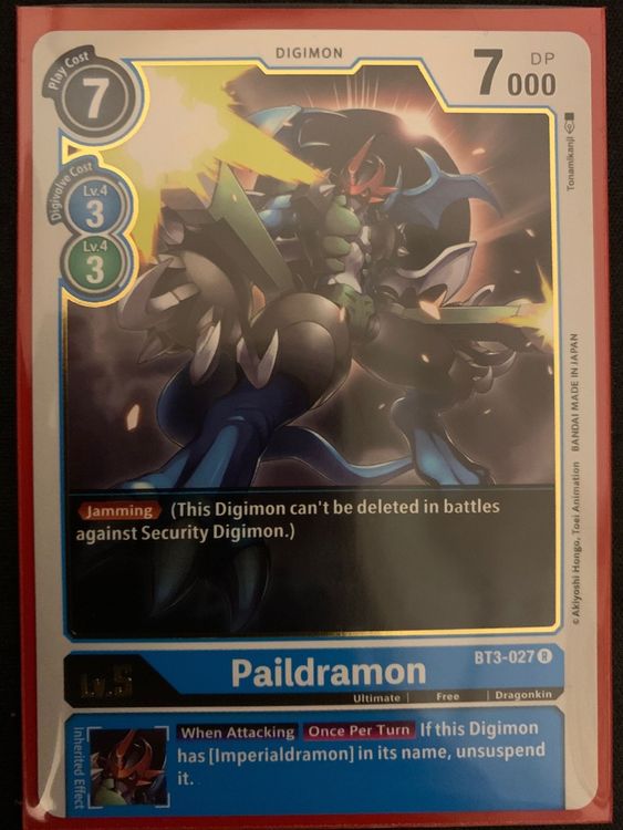 Digimon TCG Paildramon BT3-027 (Neu (gemäss Beschreibung)) in Opfikon für CHF 1 – mit Lieferung ...