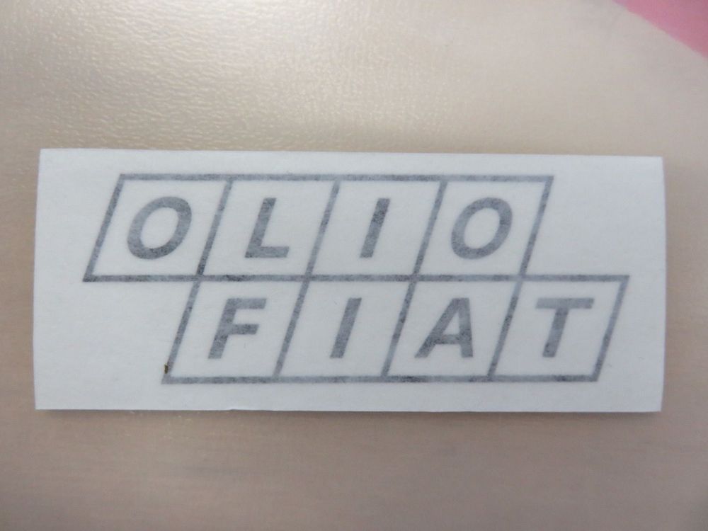 Olio Fiat Sticker Piccolo | Kaufen auf Ricardo