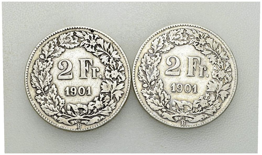 2 x 2 Franken 1901, seltener Jahrgang (Gebraucht) in Bern für CHF 110 – mit Lieferung auf ...