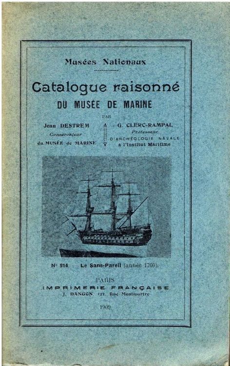 Catalogue raisonné DU MUSEE DE MARINE, 1909 (Gebraucht) in Flims - Dorf ...