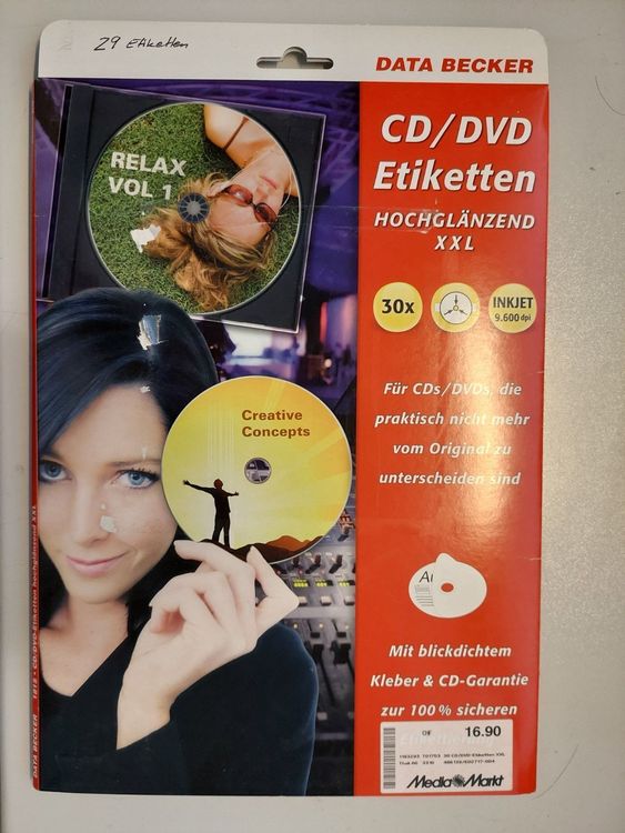 DATA BECKER / CD- und DVD Etiketten (Gebraucht) in für CHF 13 – mit ...