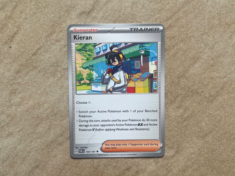 Carte Pokemon Kieran - Twilight Mascarade TWMEN - EN (Gebraucht) in ...