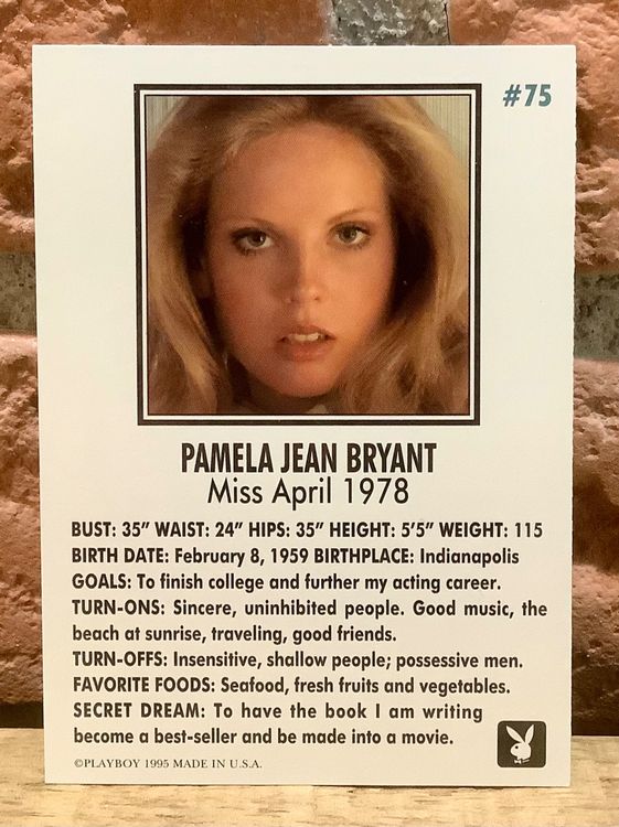 PLAYBOY MISS APRIL 1978 Erotik - Sammelkarte von 1995 - USA (Gebraucht ...