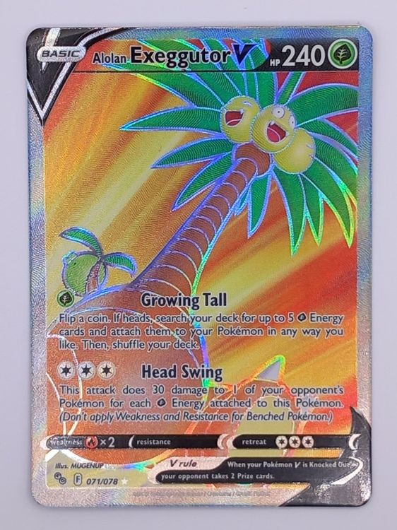Alolan Exeggutor V | Full Art | Ultra Rare | EN | Kaufen auf Ricardo