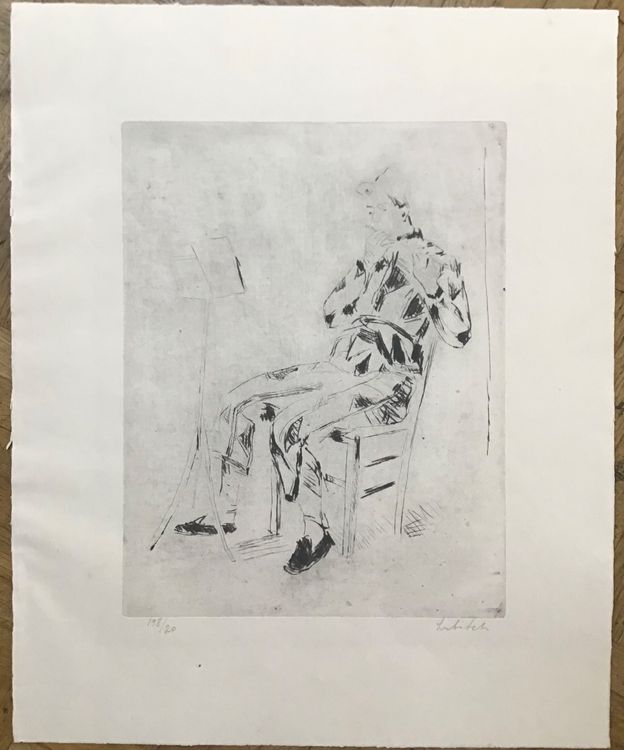 Sehr Interessante Radierung Unleserlich Signiert | Kaufen auf Ricardo