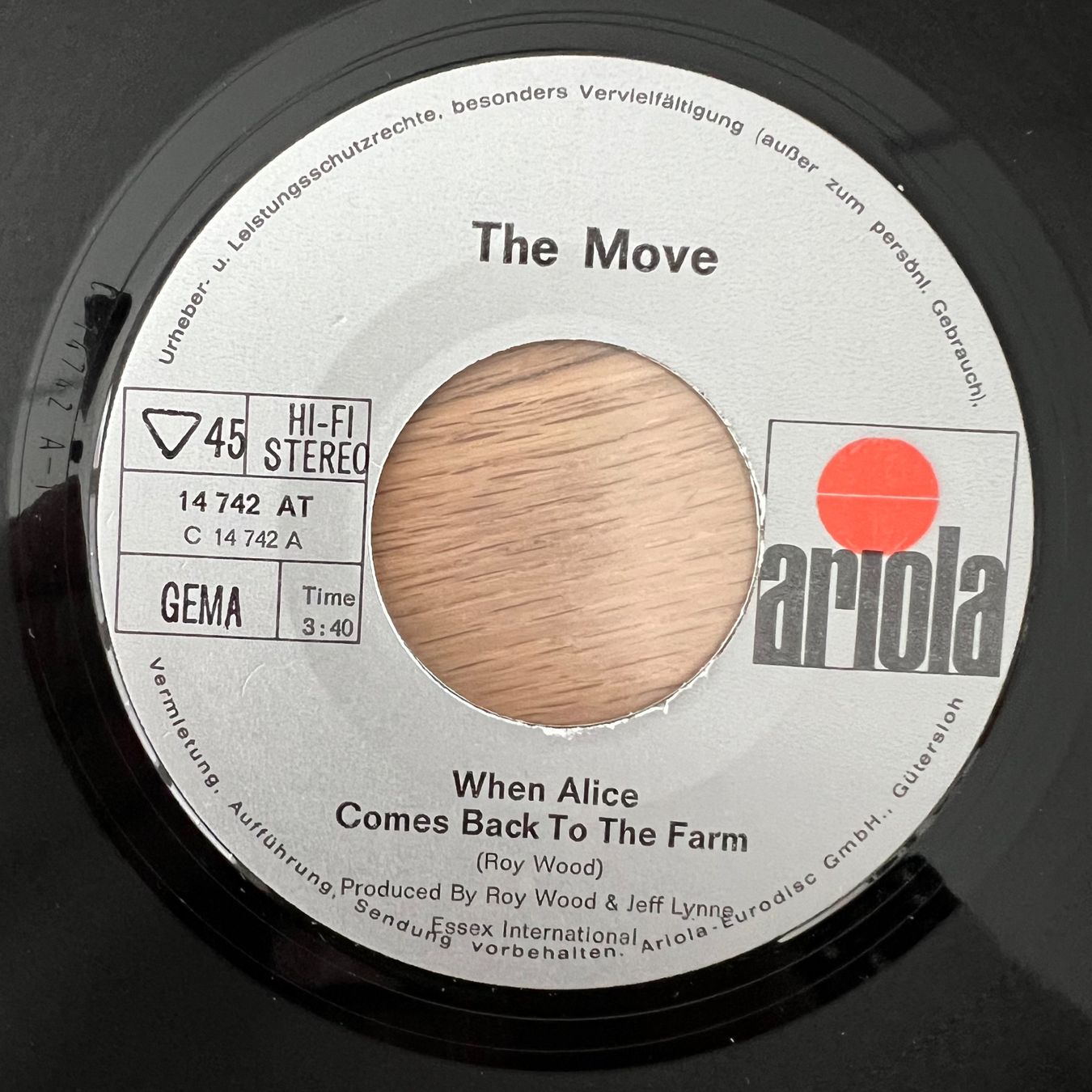 Move - When Alice Comes Back To The Farm / 1. D-Press. 1970 (Gebraucht ...
