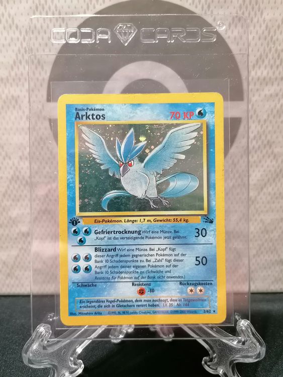 1. EDITION ARKTOS HOLO FOSSIL 1999 POKEMON KARTE | Kaufen auf Ricardo