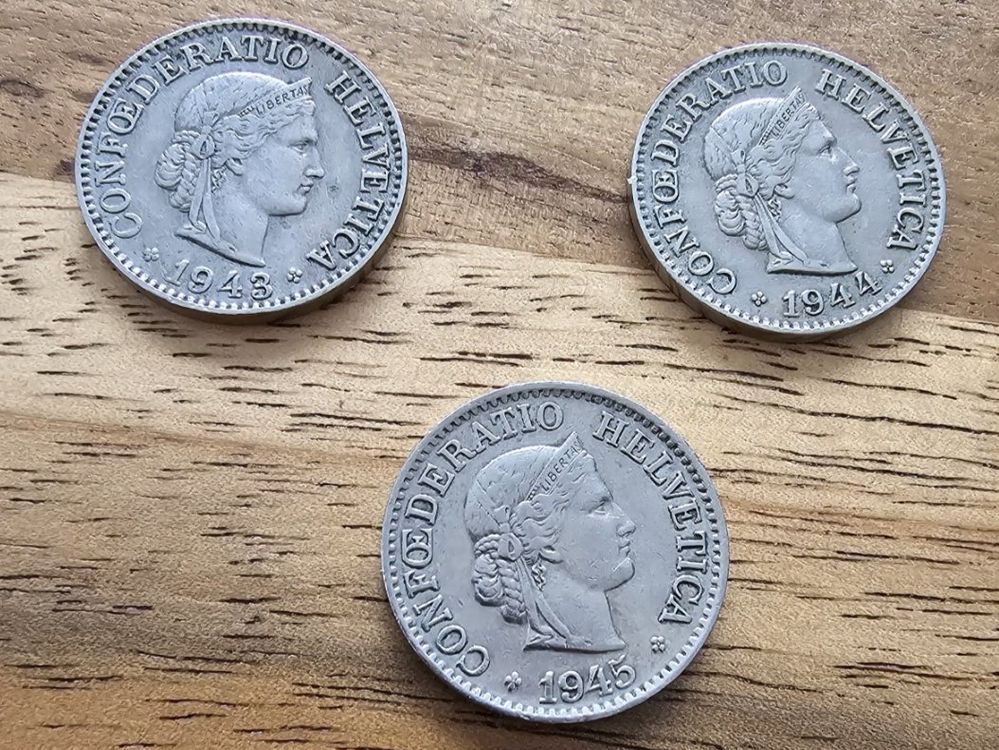 10 rappen 1943 1944 1945 (Gebraucht) in Kölliken für CHF 1 – mit Lieferung auf Ricardo kaufen